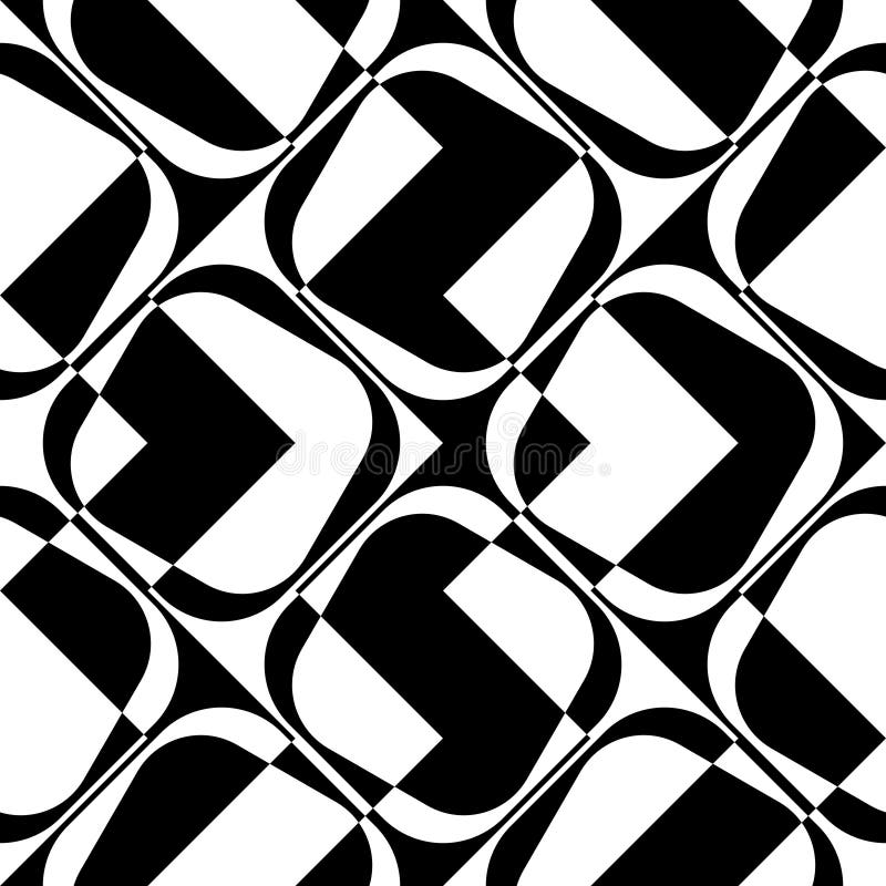 Seamless Square and Stripe Pattern Stock Vector - Illustration of ...