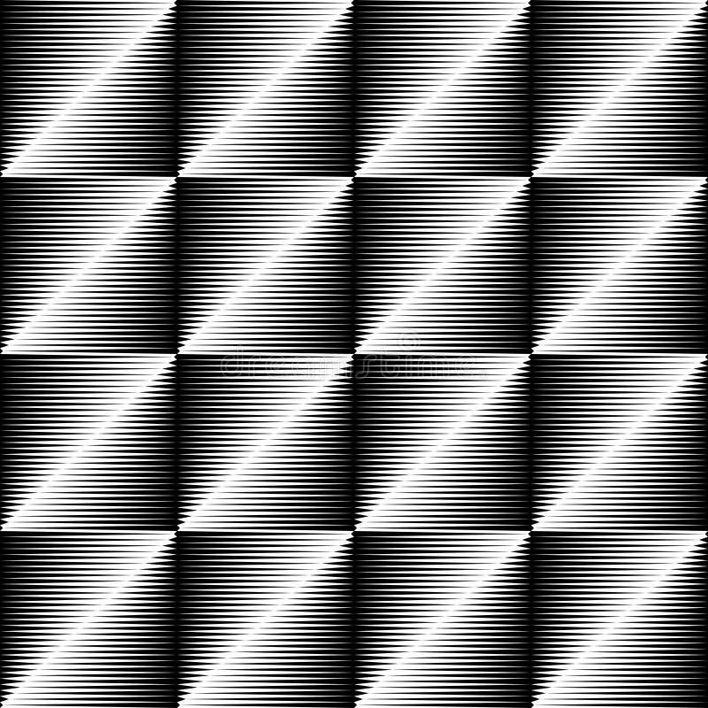 Seamless Square and Stripe Pattern Stock Vector - Illustration of grid ...