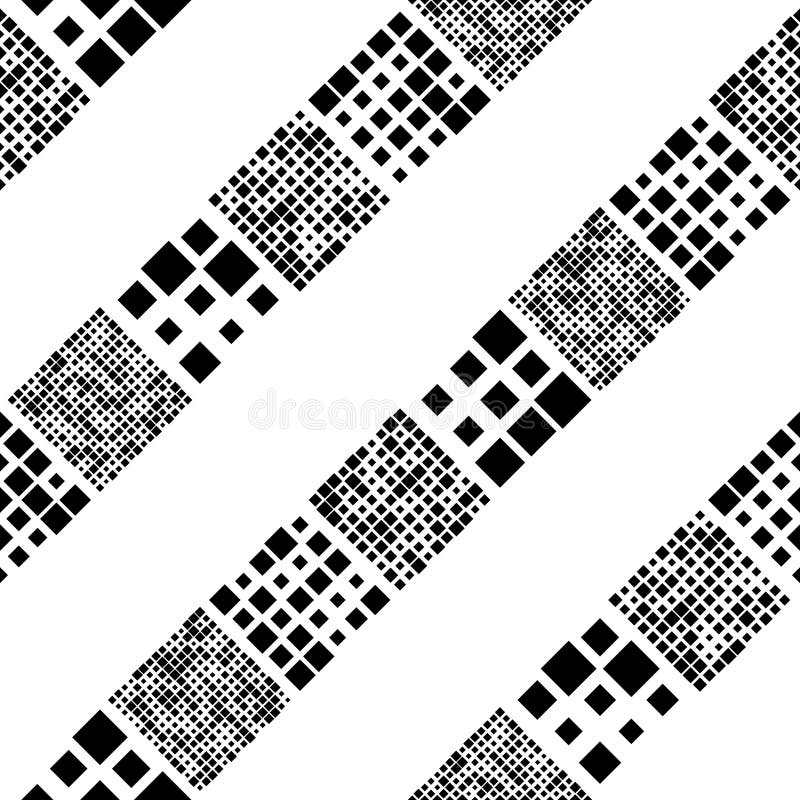 Seamless Square and Stripe Pattern Stock Vector - Illustration of grid ...