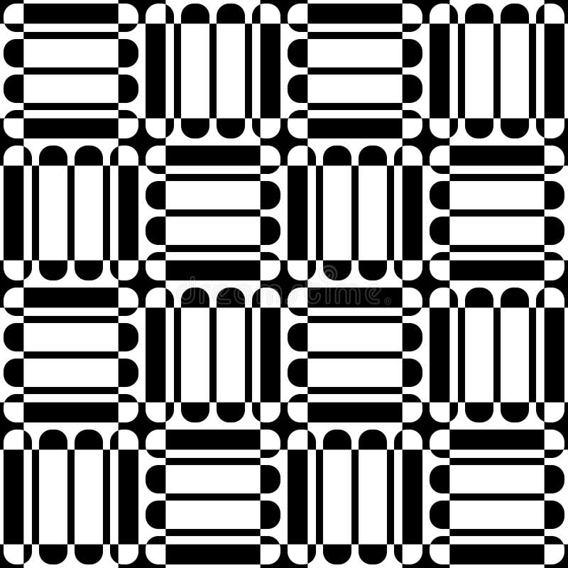 Seamless Square and Stripe Pattern Stock Vector - Illustration of ...