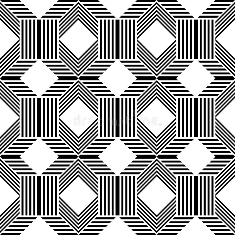 Seamless Square and Stripe Pattern Stock Vector - Illustration of ...