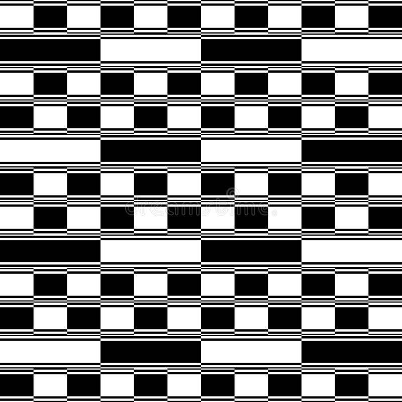 Seamless Square and Stripe Pattern Stock Vector - Illustration of ...