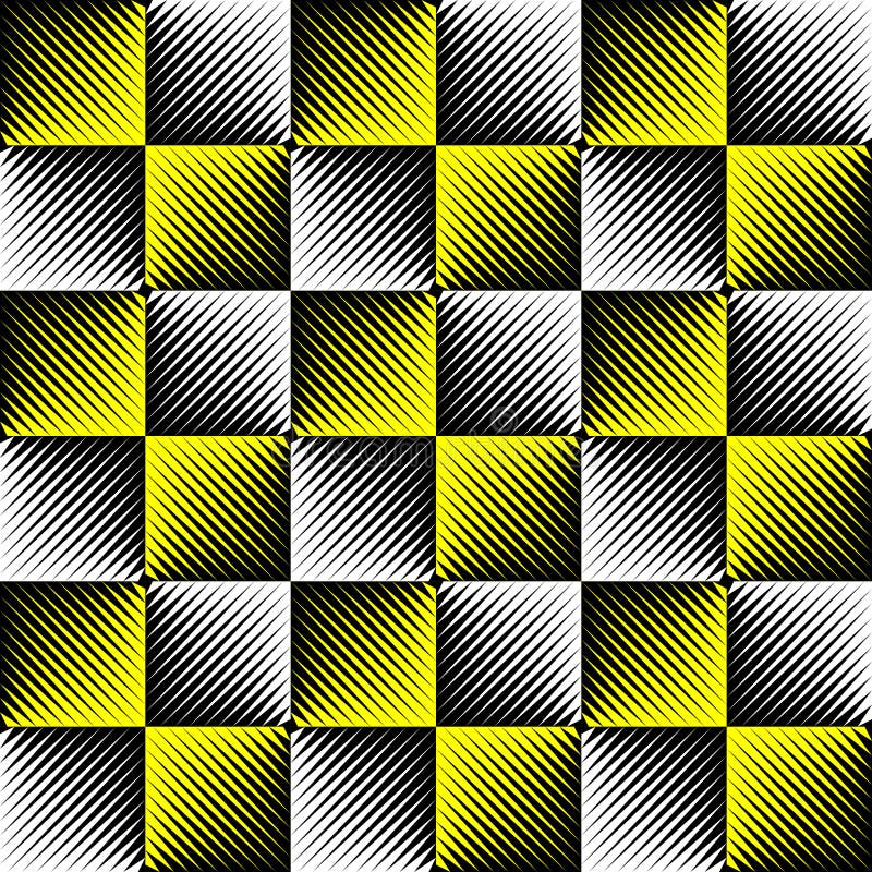 Seamless Square and Stripe Pattern Stock Vector - Illustration of ...
