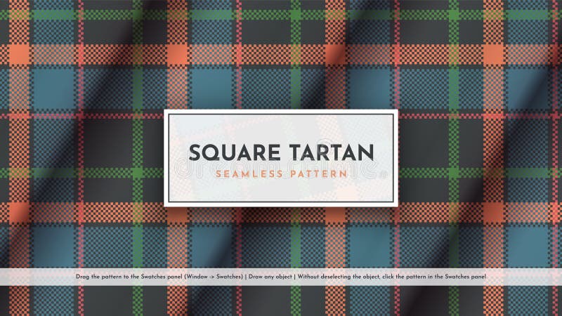 Seamless Square Tartan Pattern. Traditional Scottish Texture ...