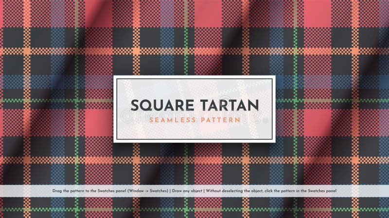 Seamless Square Tartan Pattern. Traditional Scottish Texture ...