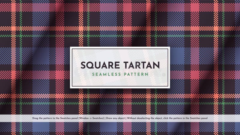 Seamless Square Tartan Pattern. Traditional Scottish Texture ...