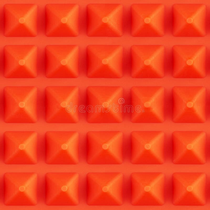 Seamless Square Texture of Red Silicone Pyramidal Cooking Mat Stock ...