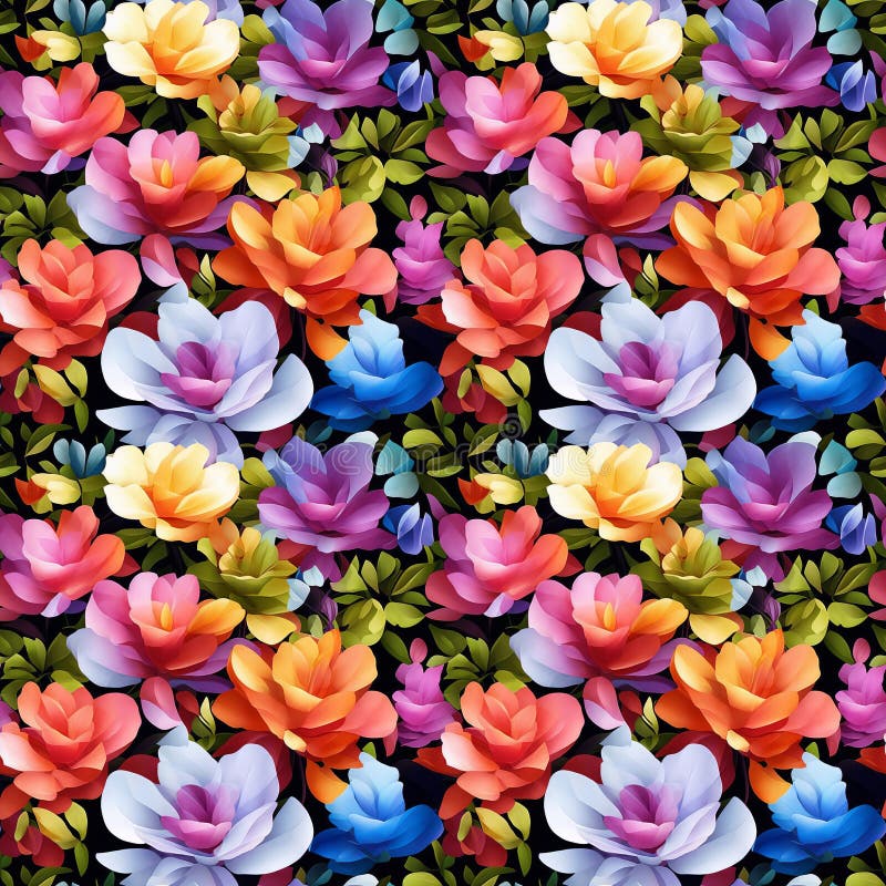 Seamless Square Tile, 4 Combined for Visual Display, Soft Edged ...