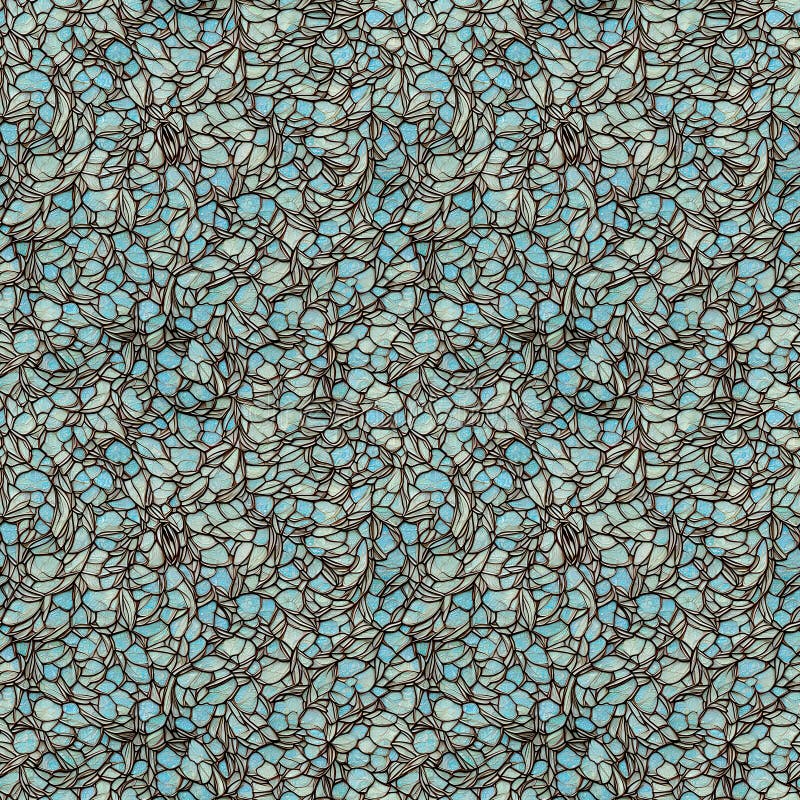 Seamless Square Tile, 4 Combined for Visual Display, Stained Glass ...