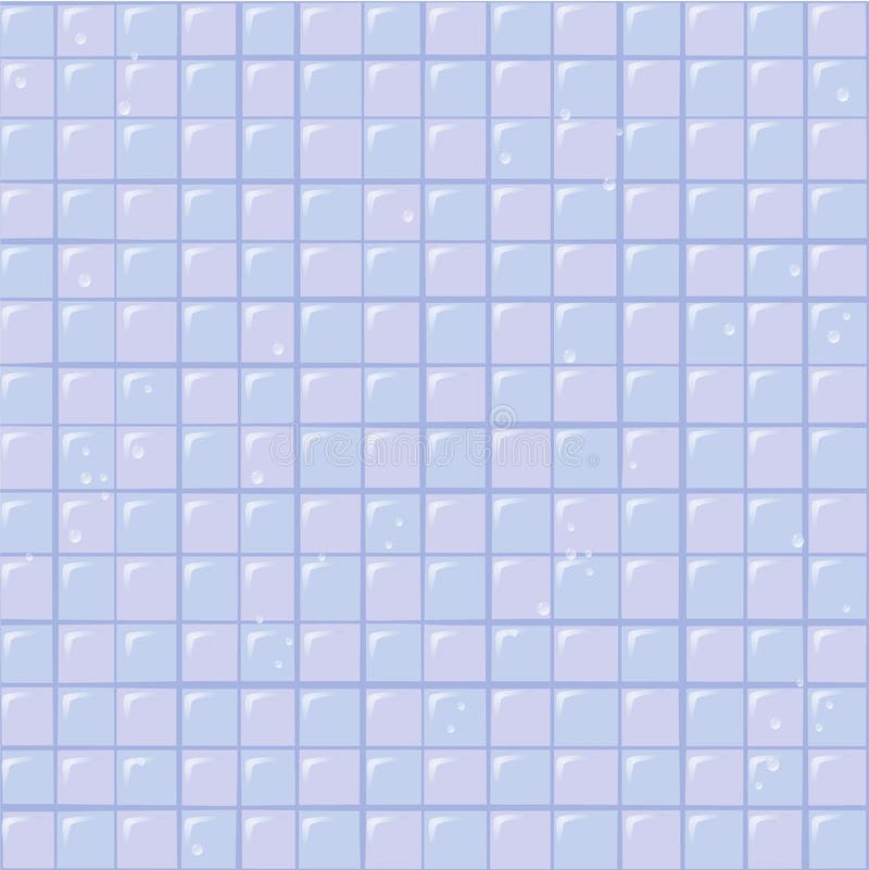 Cartoon Vector Bath Tile Illustration Stock Vector - Illustration of ...