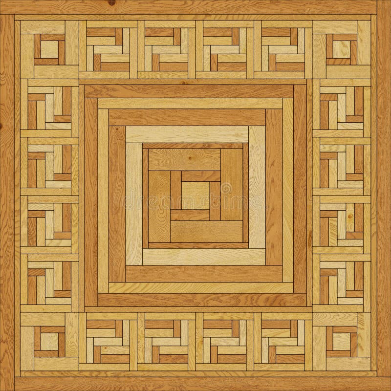Seamless Square Tiles Wood Parquet Light Brown Stock Image - Image of ...