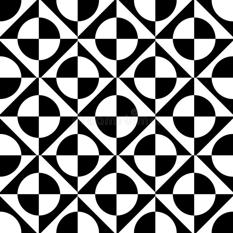 Seamless Square, Triangle and Circle Pattern Stock Vector ...