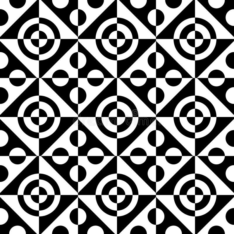 Seamless Square, Triangle and Circle Pattern Stock Vector ...