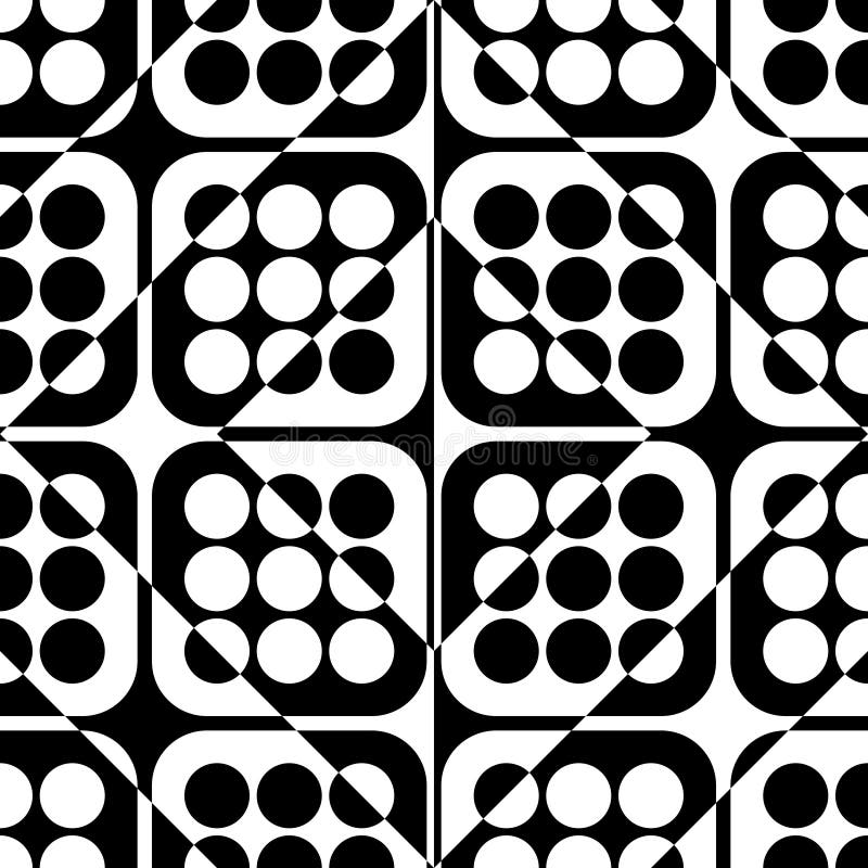 Seamless Square, Triangle and Circle Pattern Stock Vector ...