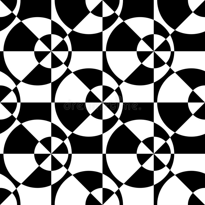 Seamless Square, Triangle and Circle Pattern Stock Vector ...