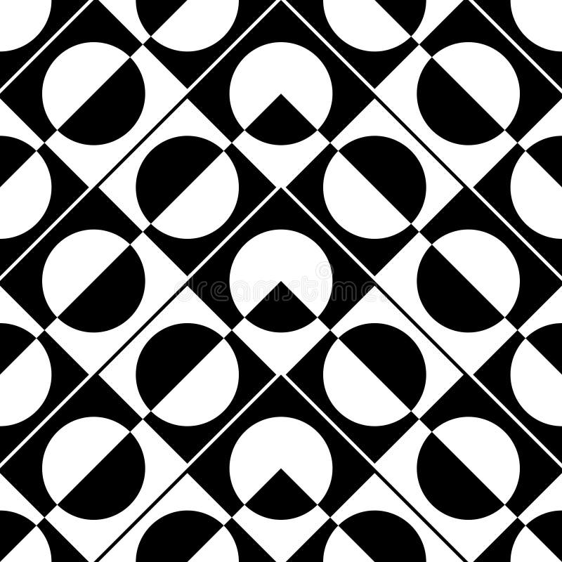 Seamless Square, Triangle and Circle Pattern Stock Vector ...