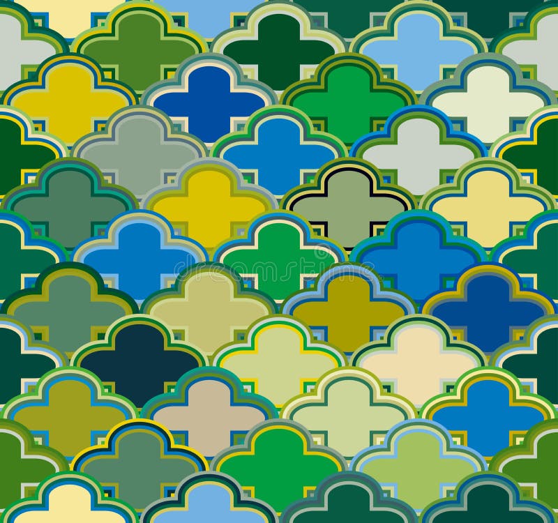 The Seamless Stained Glass Patterns, Abstract Colorful Triangle ...