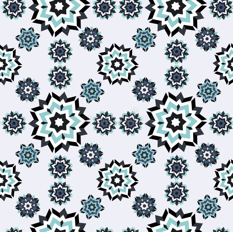 Seamless Star Geometric Pattern. Stock Vector - Illustration of asian ...