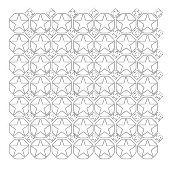 Seamless Star and Octagon Tile Pattern Stock Vector - Illustration of ...