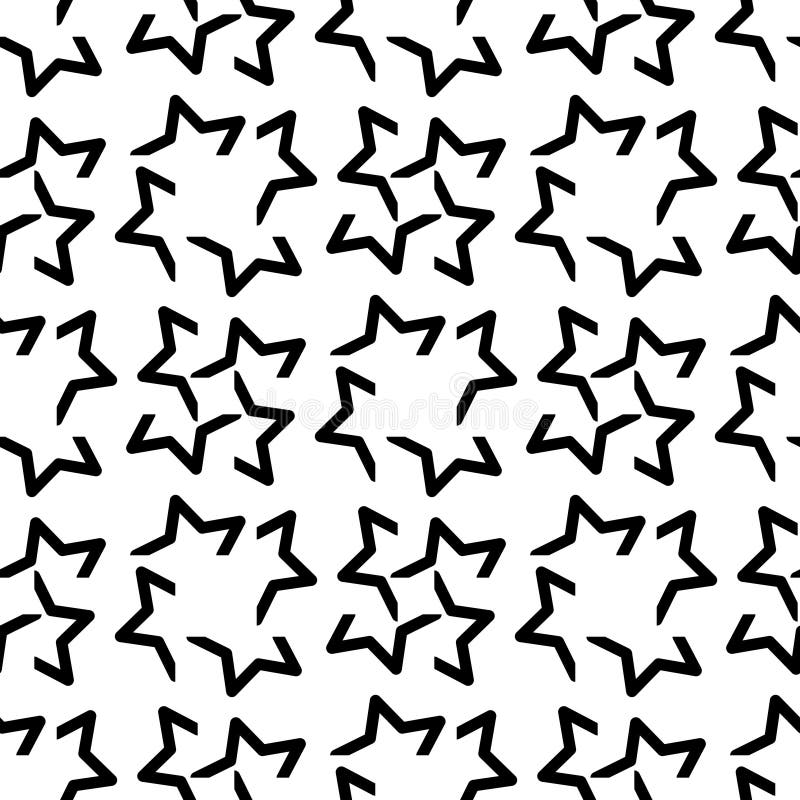 Seamless Star Pattern stock vector. Illustration of azure - 6382391