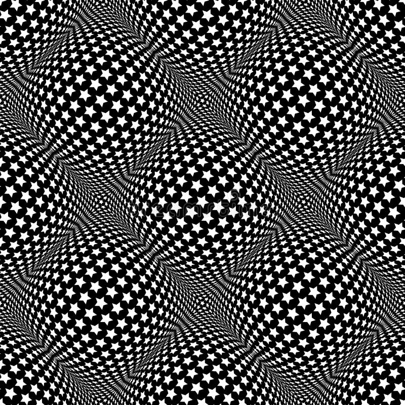 Optical Illusion Design. Abstract Op Art Pattern Stock Vector ...