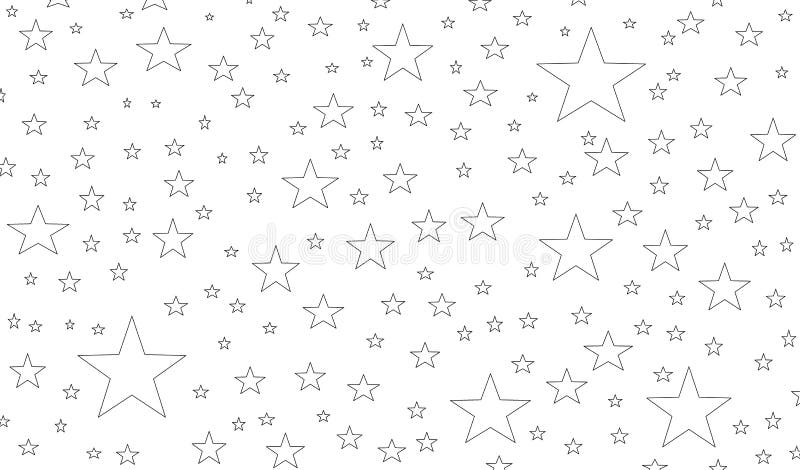 A Seamless Stars Pattern stock illustration. Illustration of winter ...
