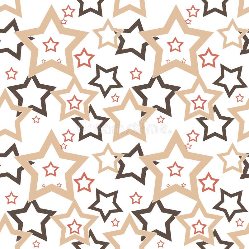 Seamless stars pattern stock illustration. Illustration of flax - 43115756