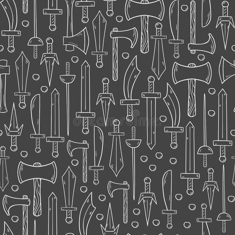 Weapon theme elements stock vector. Illustration of military - 51907641