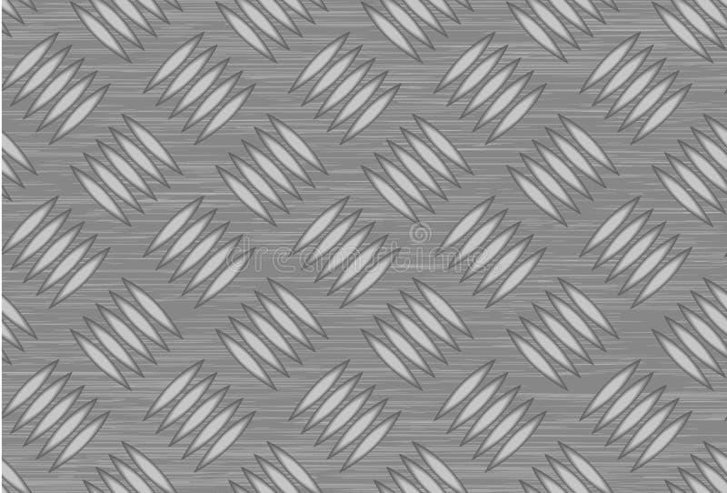 Seamless Steel Diamond Plate Vector Stock Vector - Illustration of iron ...