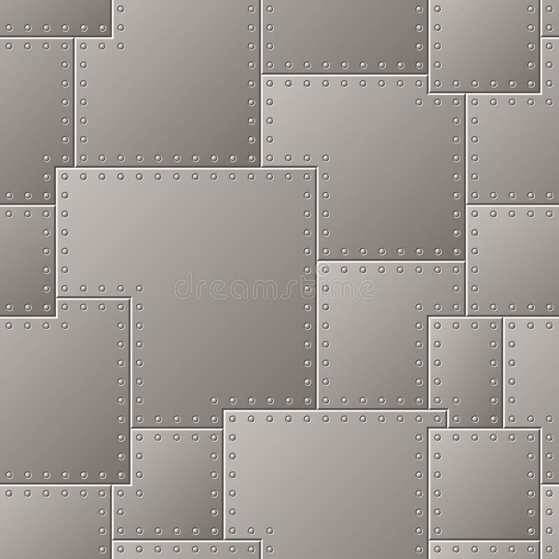 Seamless Steel Plate Pattern Stock Vector - Illustration of texture ...