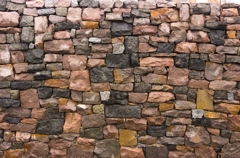 Seamless Stone Masonry Using Rectangular Stones, Red and Gray Shades ...