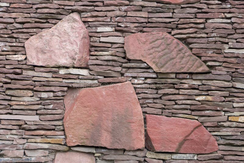 Seamless Stone Masonry Using Rectangular Stones, Red and Gray Shades ...