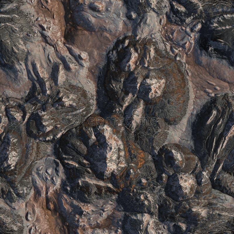 Seamless Stone Terrain Background Stock Illustration - Illustration of ...