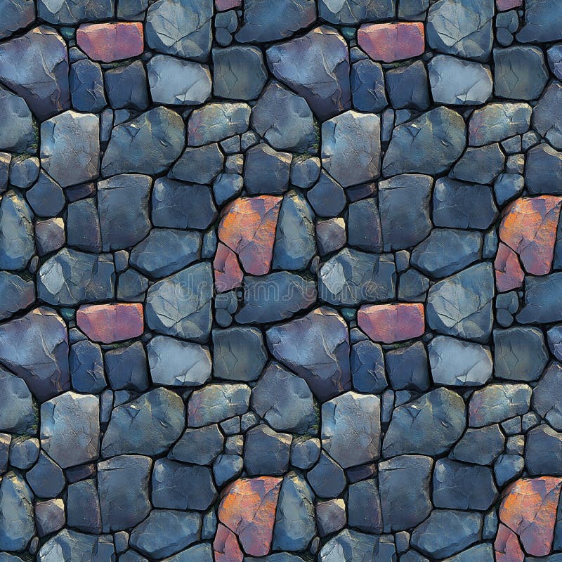 Seamless Stone Wall Pattern: Rustic, Natural Rock Texture Design for ...