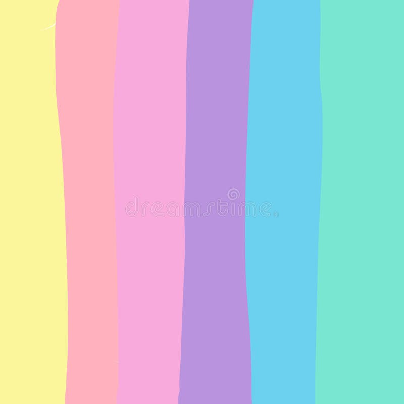Straight Line Pastel Rainbow Background Stock Illustration ...