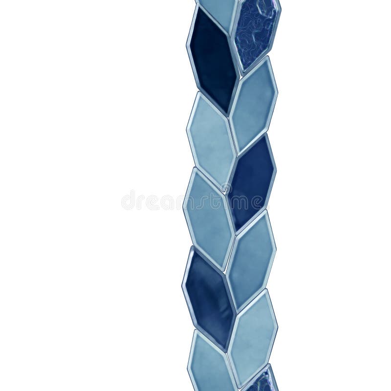 Seamless Strip, a Row of Blue Tiles. the Pattern of Ceramics is ...