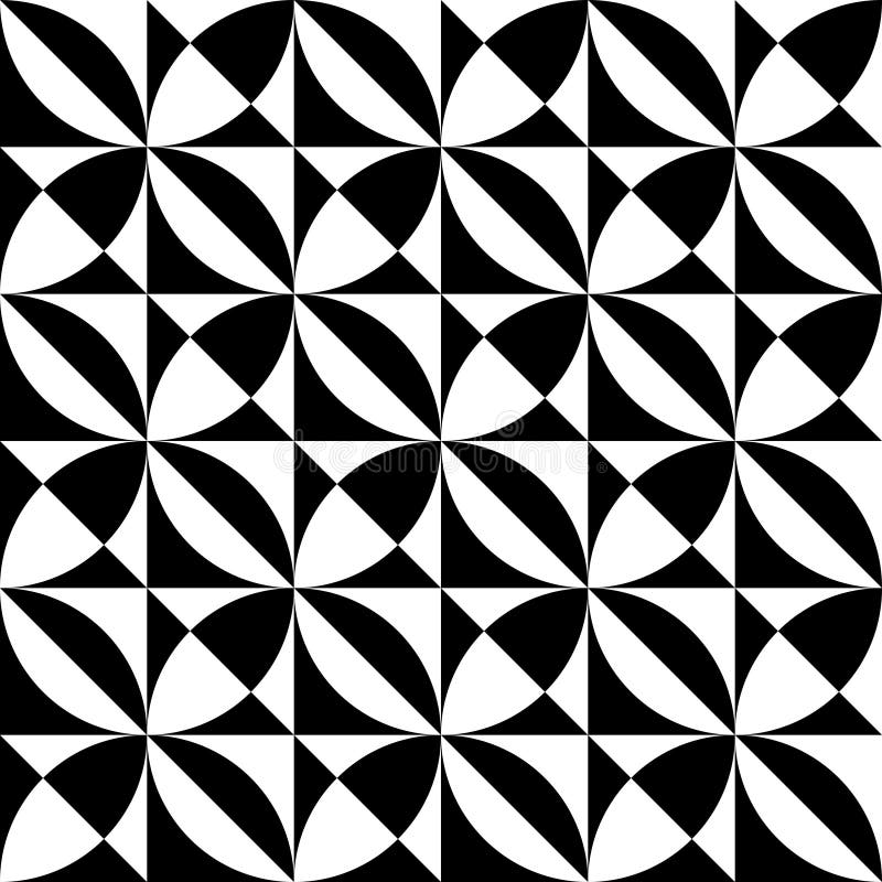 Seamless Stripe and Circle Pattern Stock Vector - Illustration of ...