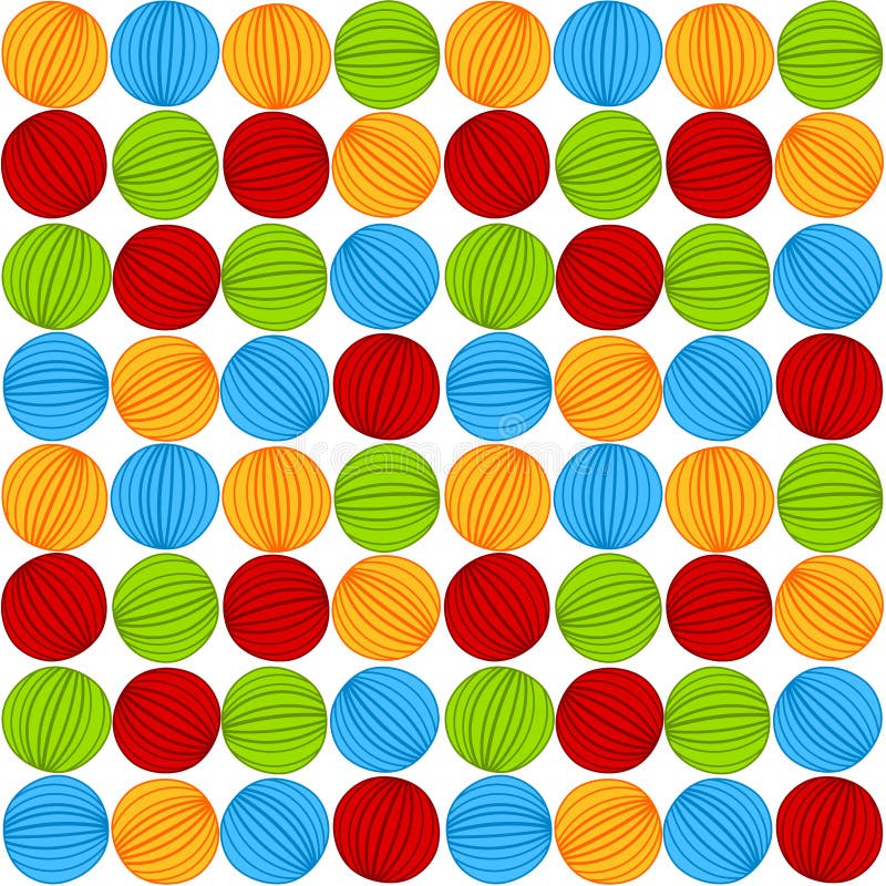 Circles Graphic Seamless Background Stock Illustration - Illustration ...