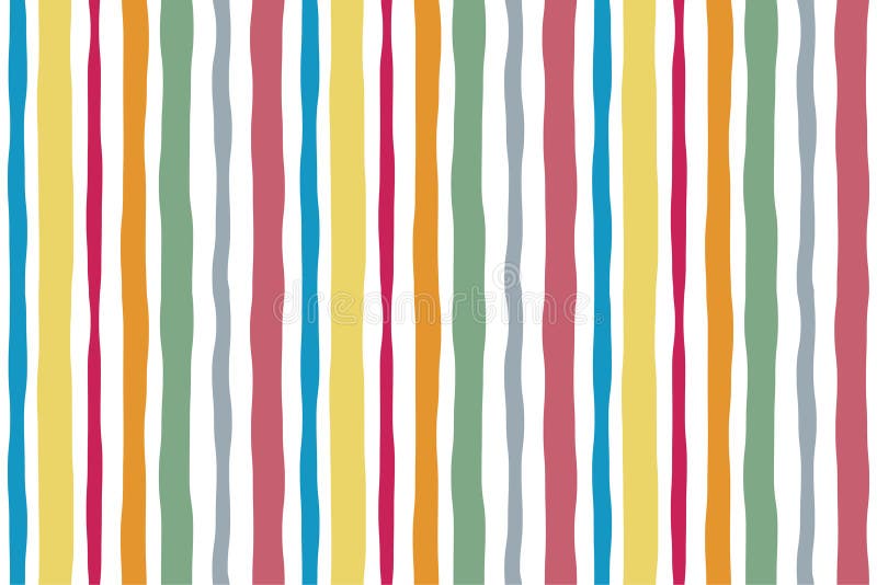 Seamless Striped Color Pattern Lines Watercolor Stock Vector ...