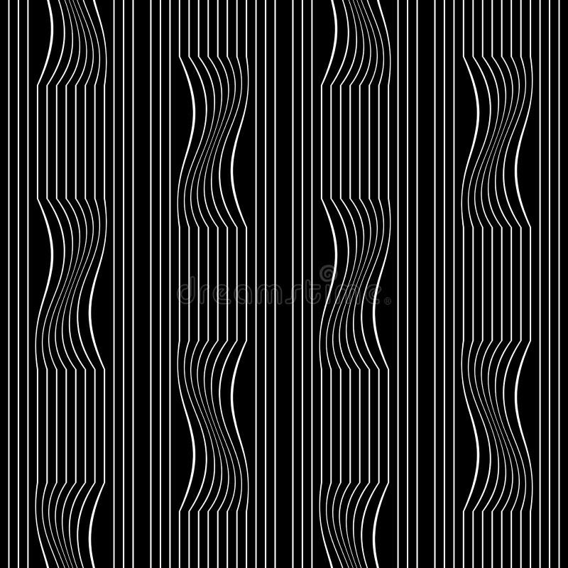 Seamless Striped Lines Pattern. Stock Vector - Illustration of fiber ...