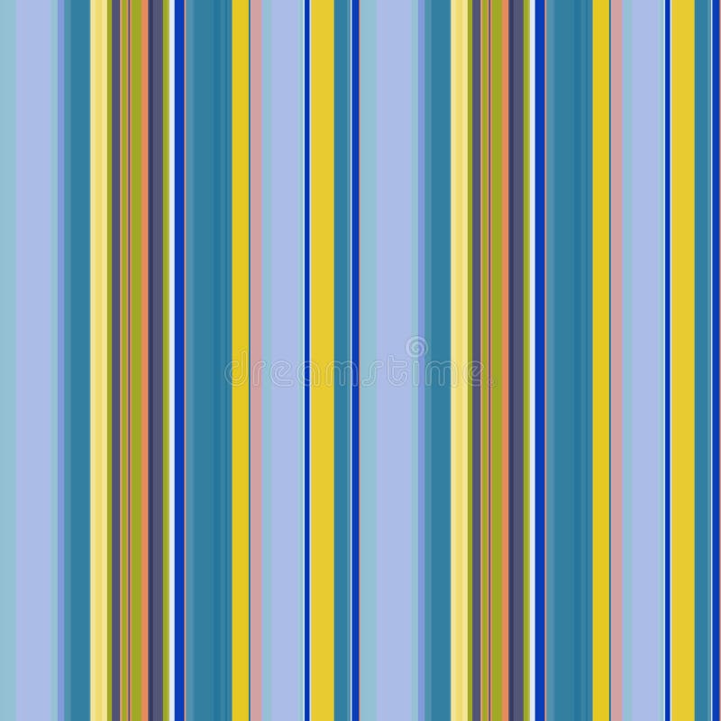 Seamless Striped Pattern of Bright Blue and Yellow Stripes of Different ...