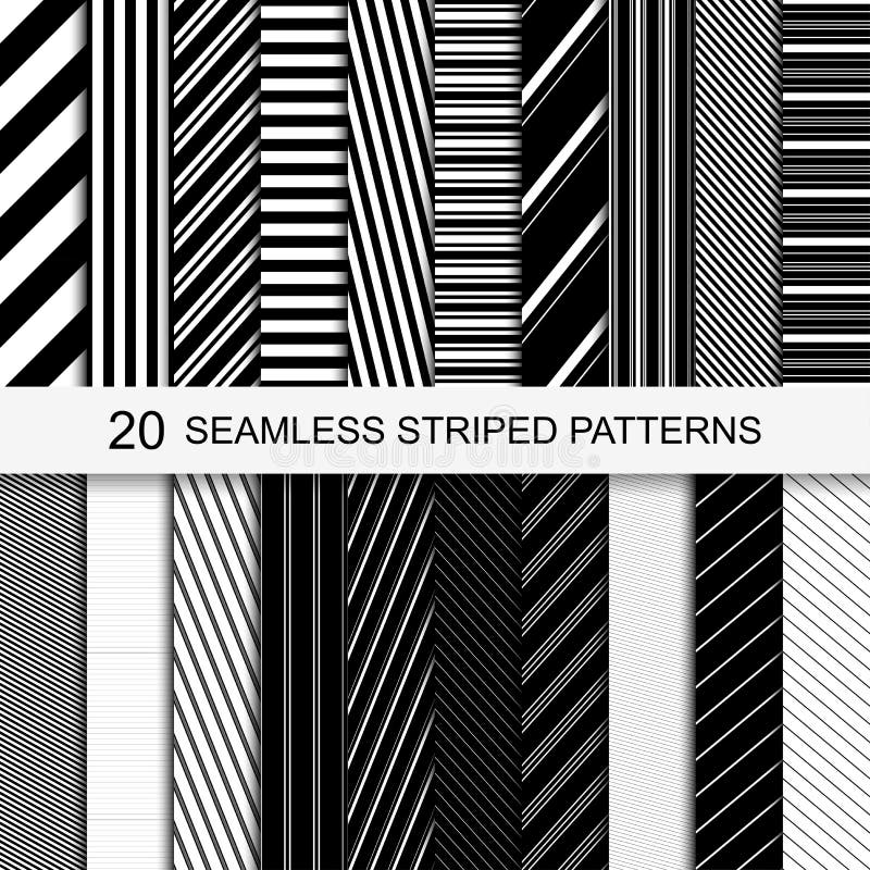 Seamless striped patterns. stock vector. Illustration of pattern - 89063559
