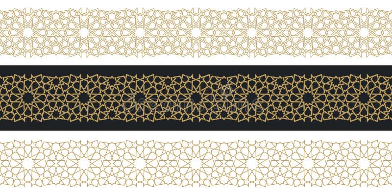 Seamless Strokes Pattern in Authentic Arabian Style. Stock Image ...