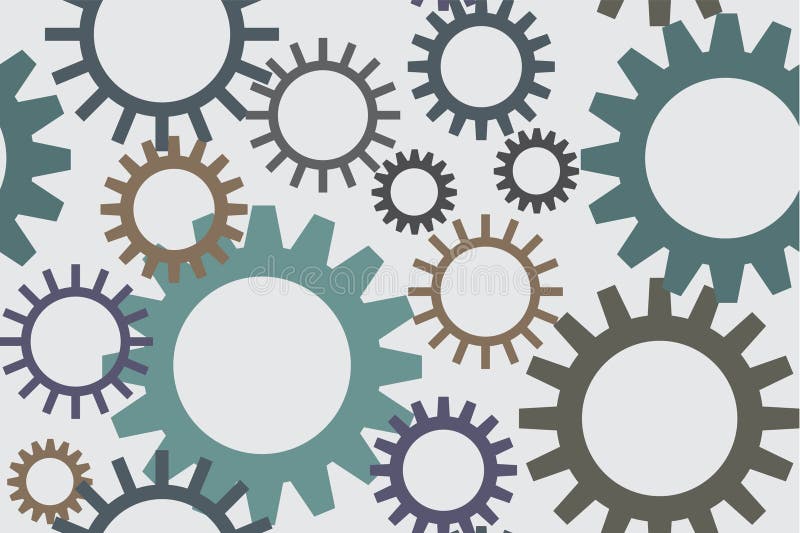 Seamless gear background stock vector. Illustration of steel - 14132697