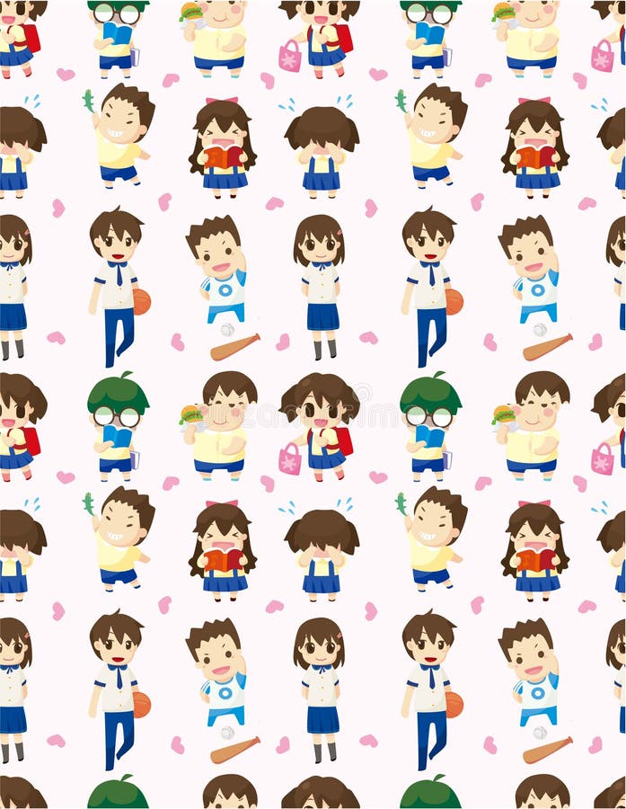 Seamless student pattern stock vector. Illustration of graduation ...