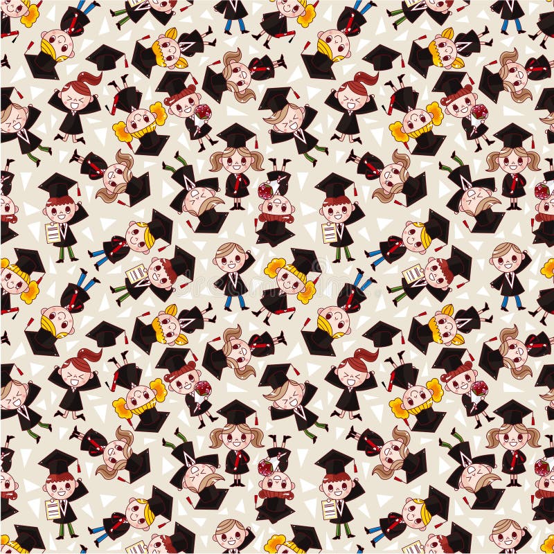 Seamless student pattern stock vector. Illustration of cartoon - 21126344