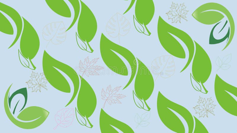 Seamless Stylish Leaves Pattern Vector Background Stock Vector ...