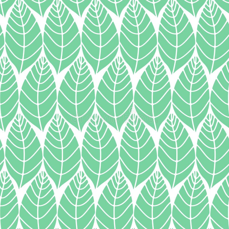 Seamless Stylized Leaf Pattern.Texture With Leaves Stock Vector ...