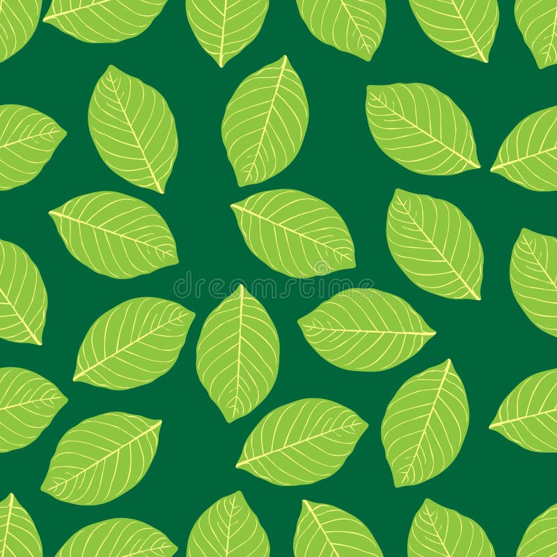 Seamless Stylized Leaf Pattern Stock Vector - Illustration of ... Seamless Stylized Leaf Pattern Stock Vector - Illustration of ...