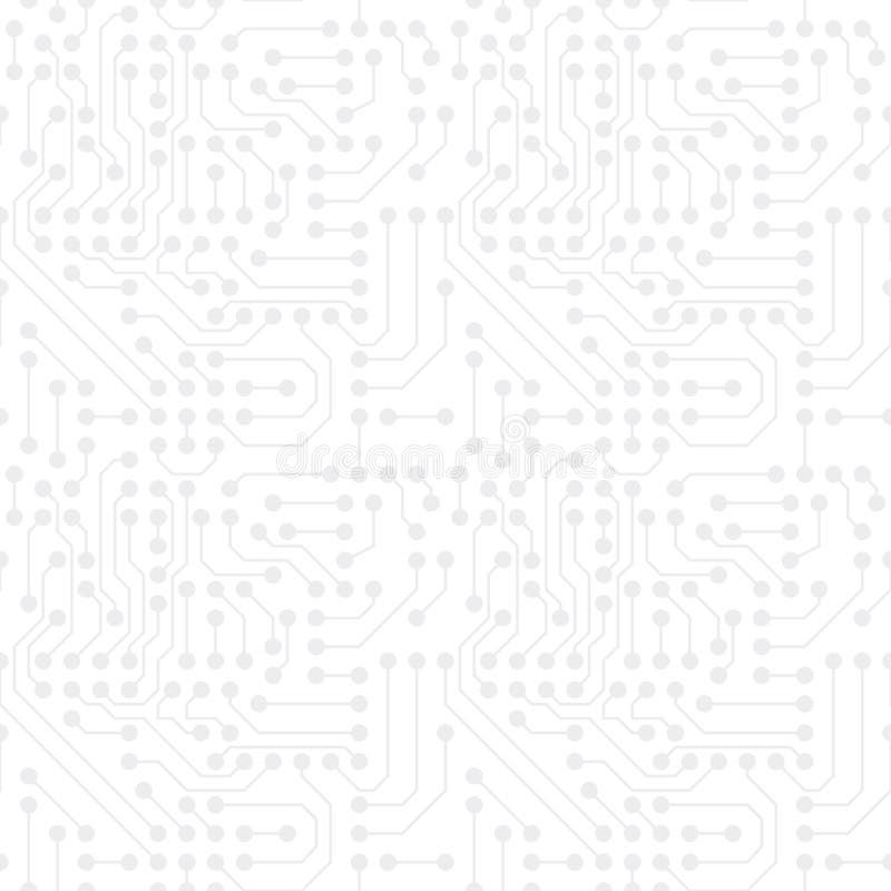 Seamless Subtle Gray Microchip Pattern Vector Stock Vector ...
